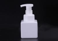 China 250ml Foam Pump Bottle Square 48mm Dia Luxury For Facial Cleanser Packaging for sale