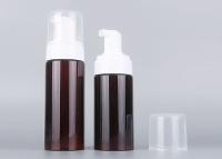 China 150ml PET Amber Foam Pump Bottle Thicken Bottom With White Mousse Pump for sale