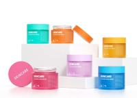 China Frosted 100ml 200ml Cosmetic Glass Jars Facial Cream Jar Silkscreen Printing for sale