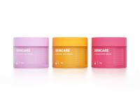 China Frosted 100ml 200ml Cosmetic Glass Jars Facial Cream Jar Silkscreen Printing for sale