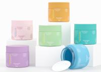 China Frosted 100ml 200ml Cosmetic Glass Jars Facial Cream Jar Silkscreen Printing for sale