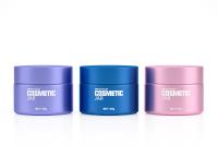 China Frosted 100ml 200ml Cosmetic Glass Jars Facial Cream Jar Silkscreen Printing for sale