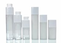 China Refillable Moisture  Airless Eye Cream Bottle 15ml Airless Pump Bottles Double Wall for sale