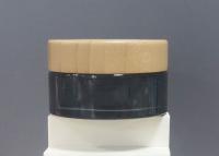 China 50ml 100ml Bamboo Glass Cosmetic Jar Empty Body Butter Containers With Paper Box for sale