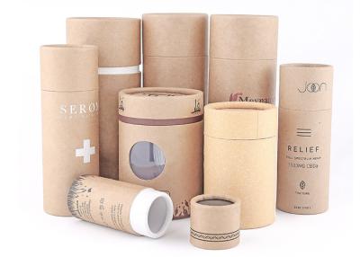 China Embossing Kraft Paper Tube Packaging for sale