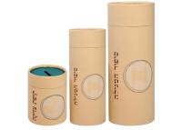 China Embossing Kraft Paper Tube Packaging for sale