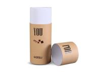 China Embossing Kraft Paper Tube Packaging for sale