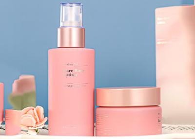 China OEM ODM Pink Luxury Cosmetic Pump Bottle And Cream Jar 10ml - 150ml for sale