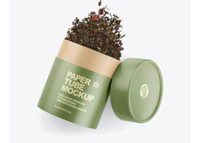 China CMYK Color Cosmetic Paper Packaging Tea Tube for sale