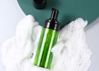 China BSCI 150ml Foaming Hand Soap Bottles Green Pump Bottles Refillable for sale