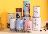 China 157gsm Paper Tea Coffee Tube Packaging Cardboard Cosmetic Tube for sale