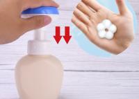 China Mousses Flower Shaped Foam Pump Bottle 250ml 300ml Hand Soap Dispenser Bottle for sale