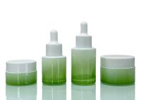China Multicolor 20ml Glass Cosmetic Dropper Bottle With Pipette Thick Bottom for sale