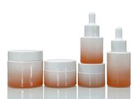 China Multicolor 20ml Glass Cosmetic Dropper Bottle With Pipette Thick Bottom for sale