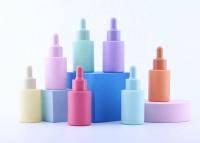 China Skin Care Cosmetic Dropper Bottle Refillable With Custom Label 92mm High for sale