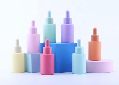 China Skin Care Cosmetic Dropper Bottle Refillable With Custom Label 92mm High for sale