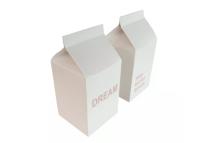 China JIAZI Pantone Printing Milk Shape Cosmetic Paper Packaging Bottle Packing Box for sale