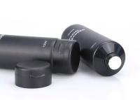 China Customized Matte Black Cosmetic Tube 150ML PCR Sugarcane Cosmetic Tubes for sale