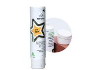 China Matte White Squeeze Plastic Cosmetic Tube 3.3oz For Sunscreen With Flip Cap for sale