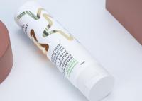 China Matte White Squeeze Plastic Cosmetic Tube 3.3oz For Sunscreen With Flip Cap for sale