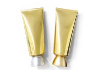 China 30ml 100ml Gold Aluminum Plastic Cosmetic Tube Shower Gel Tube Custom Printed for sale