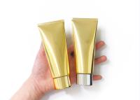 China 30ml 100ml Gold Aluminum Plastic Cosmetic Tube Shower Gel Tube Custom Printed for sale
