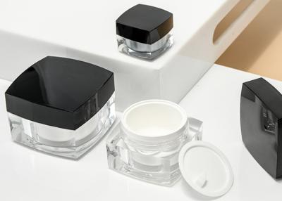 China 50g 50ml PMMA Empty Face Cream Containers Double Wall Cream Jar for sale