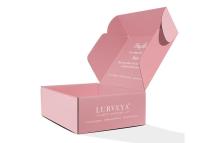 China Oem CMYK printing Pink Cosmetic Paper Packaging Cosmetic Shipping Box for sale