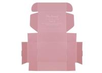 China Oem CMYK printing Pink Cosmetic Paper Packaging Cosmetic Shipping Box for sale