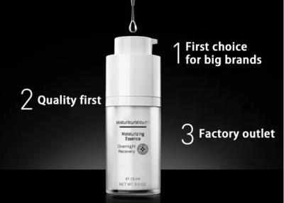 China Silk Printing Rotating Square Airless Pump Bottle 1oz Refillable for sale
