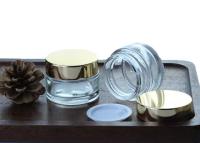 China Refillable 30g Small Glass Cosmetic Jar With Lids Privated Logo for sale