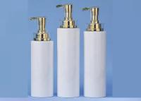 China 250ml 300ml 500ml Round Hdpe Plastic Cosmetic Bottle Airless Pump for sale