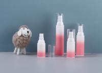 China PP Plastic 15ml Cosmetic Airless Bottle Custom Paint Matte Pink Ombre for sale