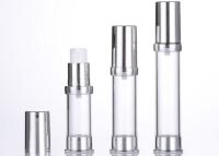 China 15ml Serum Cosmetic Airless Bottle Luxury 33mm Dia With Spray Dispenser Pump for sale