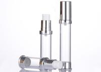 China 15ml Serum Cosmetic Airless Bottle Luxury 33mm Dia With Spray Dispenser Pump for sale