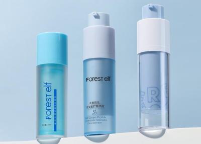 China Frosted Cosmetic Airless Bottle Double Walled 50ml Airless Lotion Bottle for sale
