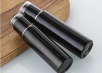China Black Frosted 5ml - 200ml Glass Cosmetic Pump Bottle Eco Friendly Leak Free for sale