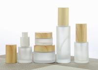 China Frosted Flat Shoulder Glass Toner Pump Bottle 120ml Body Lotion Glass Bottle for sale