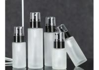 China Pearl White 50ml 100ml Cosmetic Spray Pump Bottle Lead Free Sturdy Glass for sale
