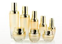 China Electroplated 30ml 50ml Glass Perfume Bottle Luxury Cosmetic Bottle Set for sale