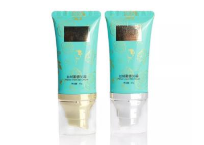 China 1.7oz Sunscreen Airless Pump Tube , Flat Refillable 50ml Cosmetic Tube for sale