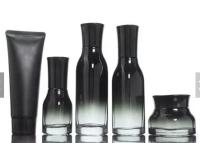 China 40ml-120ml Black Glass Pump Bottles for sale