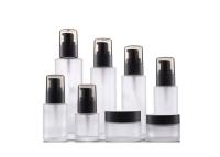 China Transparent Frosted Empty Cosmetic Pump Bottle 100Ml With Duckbill Lid for sale