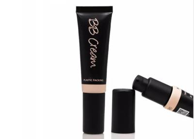 China Black PCR Plastic Cosmetic Tubes 30ml 1oz Bb Cream Tube With Airless Pump for sale