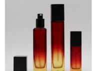 China Anti Leakage 40ml Square Empty Cosmetic Bottles Gradient Cosmetic Toner Bottle for sale