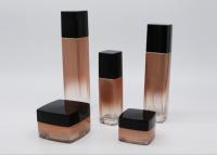 China Anti Leakage 40ml Square Empty Cosmetic Bottles Gradient Cosmetic Toner Bottle for sale