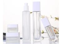 China Smooth Neck Clear Empty Cosmetic Bottles 100ml Glass Lotion Bottle for sale
