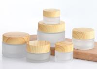 China Silkscreen Printing Clear 2 Oz Glass Cosmetic Jars Custom Moisture Proof for sale