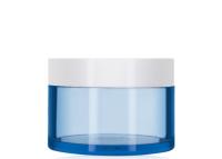 China SGS Blue 8 Oz Plastic Cosmetic Jars 250ml Skin Care Cream Packaging for sale