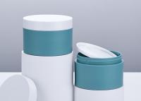 China SGS Blue 8 Oz Plastic Cosmetic Jars 250ml Skin Care Cream Packaging for sale